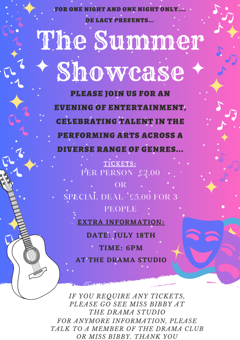 Summer Showcase - De Lacy Academy